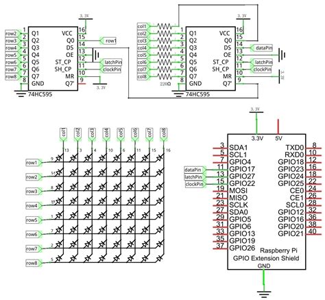 19 Chapter 74hc595 And Led Matrix — Fnk0020 Docs V100 Documentation