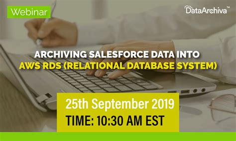 Webinar Archiving Salesforce Data Into Aws Rds