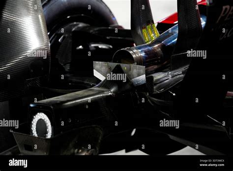 Ferraris Exhaust Wing On On Day Three Of Formula One Aramco Pre Season