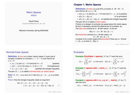 SOLUTION Metric Space Studypool