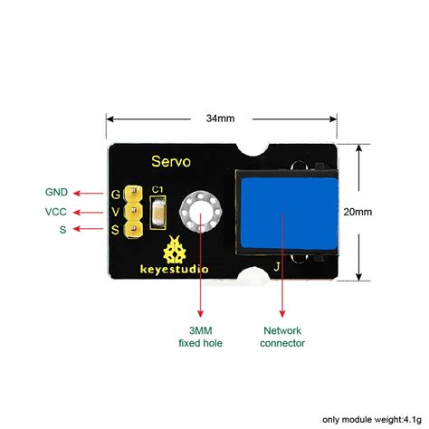 Keyestudio EASY Plug Servo Module Micro Servo For Arduino Robot