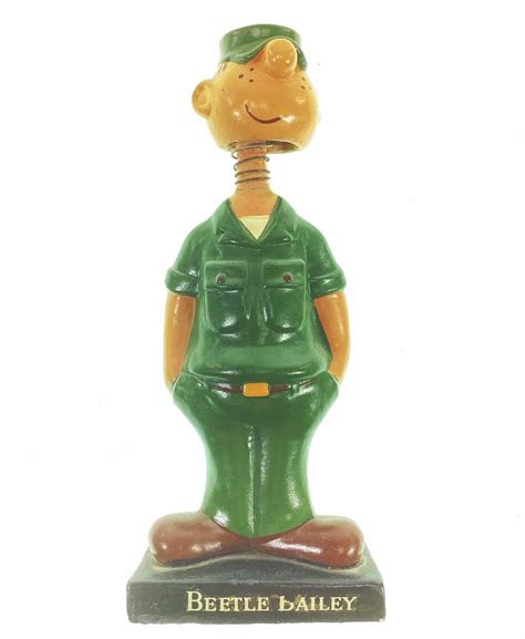 Lot 1960s Beetle Bailey Bobble Head Doll