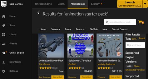 Importing From The Marketplace Blueprints Visual Scripting For Unreal Engine Second Edition