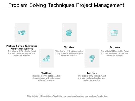 Problem Solving Techniques Project Management Ppt Powerpoint Templates Cpb PowerPoint