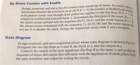 Solved Up Down Counter With Enable Design Construct And Chegg