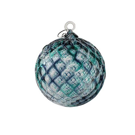 Blue Spruce Handblown Glass Ornament 2bglass