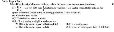 Solved H Solve The Problem Let H Be The Set Of All Chegg