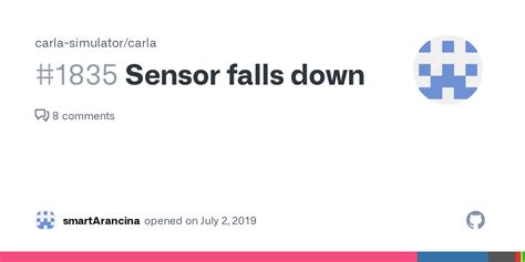 Sensor Falls Down · Issue 1835 · Carla Simulatorcarla · Github