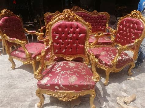 صالون ستيل فخم خشب زين حفر ناعم تلبيس ورق ذهب تنجيد جديد كامل Salon