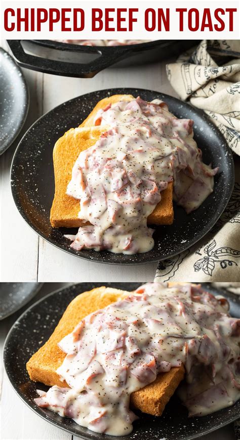 Chipped Beef On Toast With Cream Gravy Recipe Chipped Beef On Toast