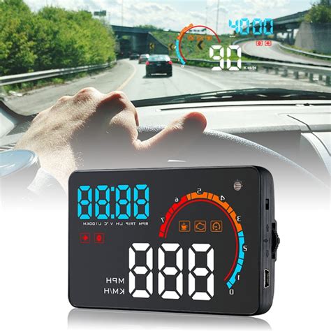 D2500 Obd2 Gps 4 인치 차량 탑재 헤드 업 디스플레이 보안 시스템 차량 속도 지원 엔진 회전 속도 디스플레이 수온 배터리 전압 주행 속도 및