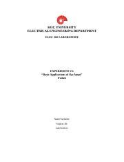 ELEC 202 Prelab 3 Copy docx KOÇ UNIVERSITY ELECTRICAL ENGINEERING DEPARTMENT ELEC 202