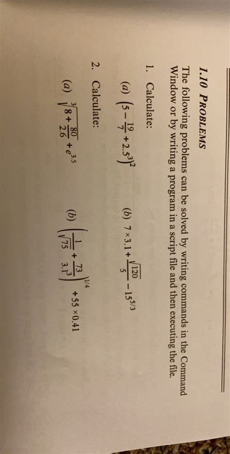 Solved 1 10 PROBLEMS The Following Problems Can Be Solved By Chegg Com