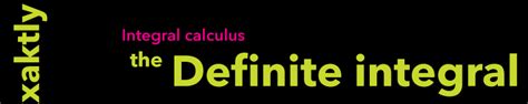 Definite Integrals