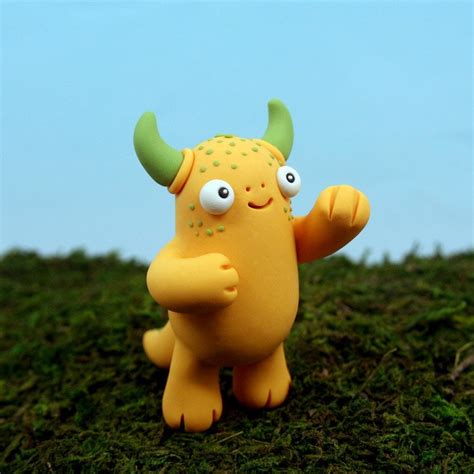 Polymer Clay Monster, "Beastlies" @Etsy by Leslie Levings | Глиняные ...