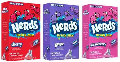 Nerds Drink Mix 6 30 Servings 3 Flavour Choices Passion For Sugar Fr