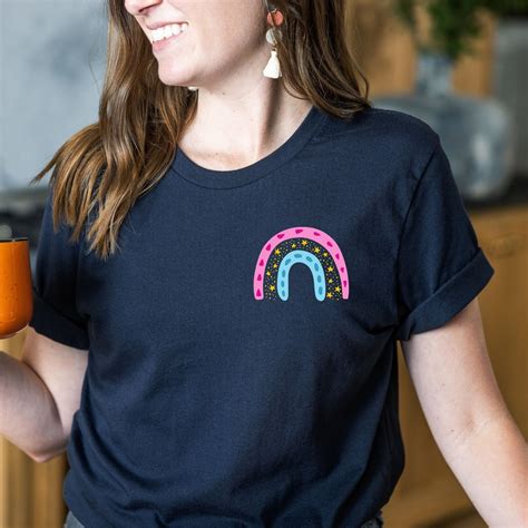 Pansexual Pride Tshirt Pan Rainbow Shirt Subtle Pansexual Flag Shirt