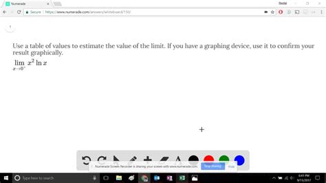 Use A Table Of Values To Estimate The Value Of The Limit If You Have A Graphing Device Use It
