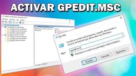Configurar Grupo De Políticas De Microsoft Gpeditmsc En Windows 10