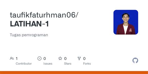 Github Taufikfaturhman06latihan 1 Tugas Pemrograman