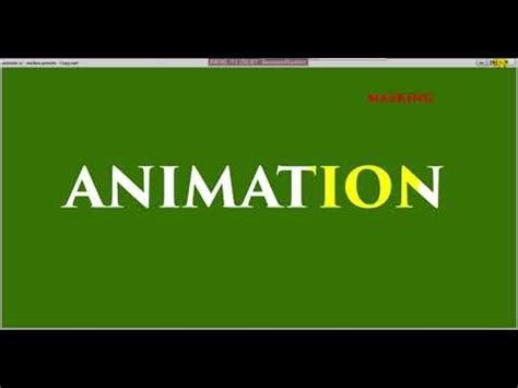 Animate Cc Masking YouTube