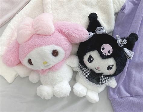 Kuromi Sanrio My Melody Plush Aesthetic Cute Kawaii Plushies Kawaii