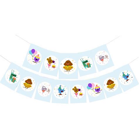 Hey Duggee Birthday Banner Reusable Happy Norrie Roly Tag