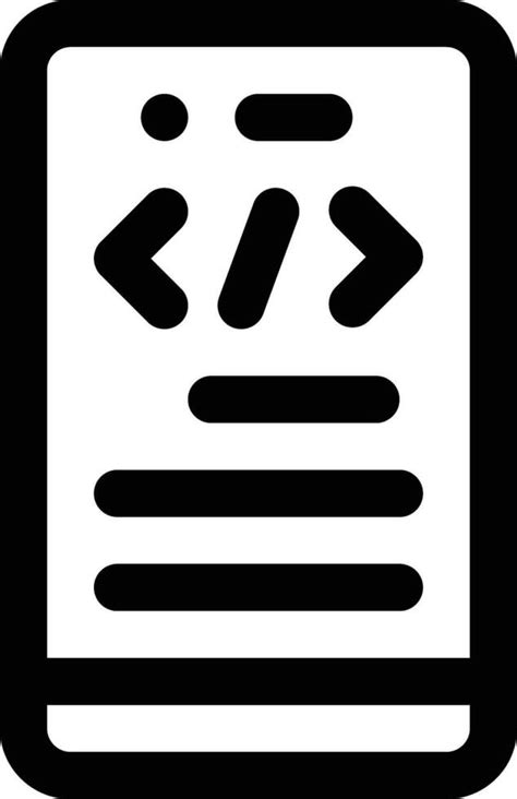 Mobile Coding Vector Icon 32540583 Vector Art At Vecteezy