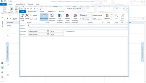 Shortcut Keys For MS Office Outlook