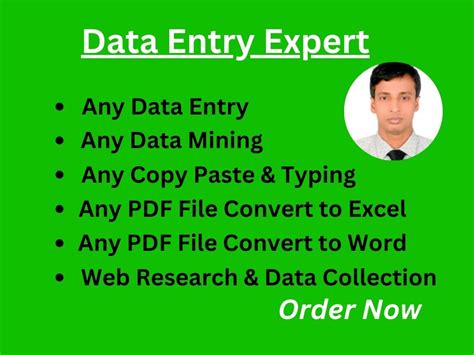 Data Entry Copy Paste Data Collection Any File Convert And Web