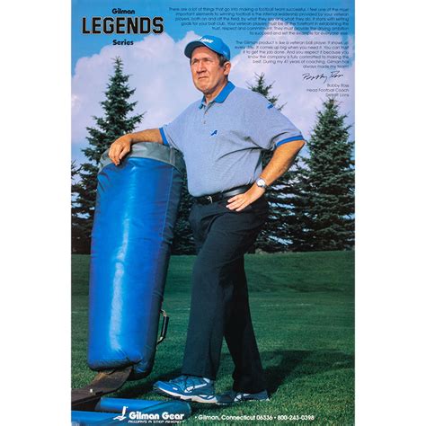 Bobby Ross Head Football Coach Detroit Lions Gilman Legends Posters