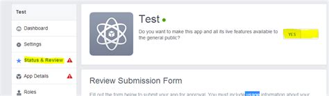 Facebook Fb Graph Api 3 Application Must Be Whitelisted Or Users Must Be Testers Stack