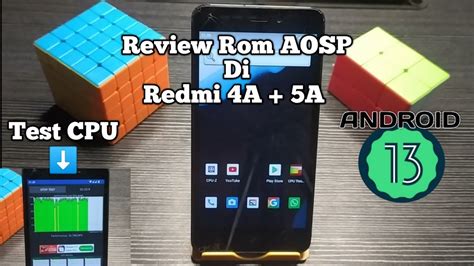 Review Rom Aosp Gapps Based Android 13 Di Redmi 4a 5a Rom Rova