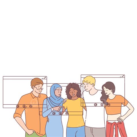 온라인 파티 및 회의 화상 회의 개념 영상 통화 온라인 파티 만화 Png 일러스트 및 벡터 에 대한 무료 다운로드 Pngtree