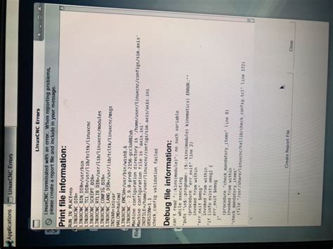 Error When Opening Linuxcnc Linuxcnc