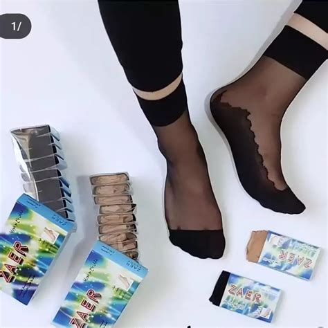 خرید و قیمت جوراب شیشه ای زنانه در دورنگ مشکی و کرم از غرفه سنتر جوراب