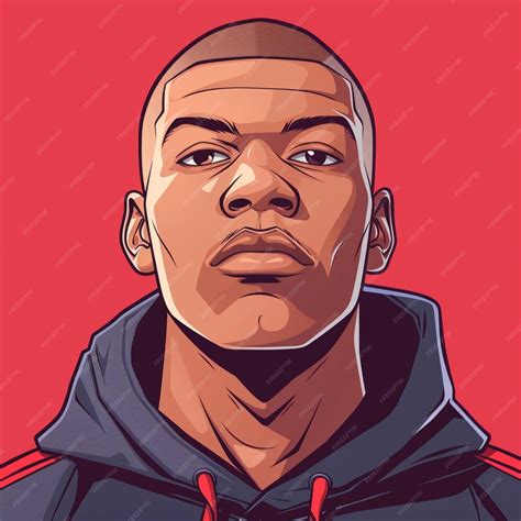 Kylian Mbappe Cartoon Graphic Icon Illustration Premium Ai Generated Image