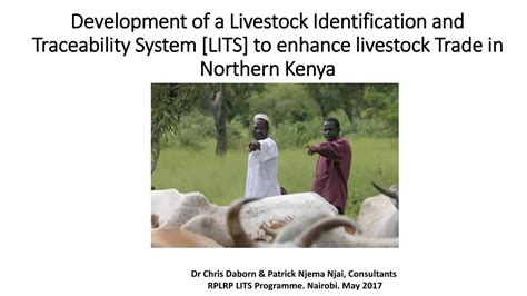 Livestock Identification And Traceability System [lits] To Enhance Market Access Pptx