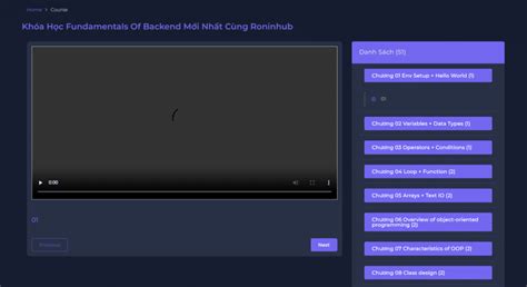 Khóa Học Fundamentals Of Backend Mới Nhất Cùng Roninhub