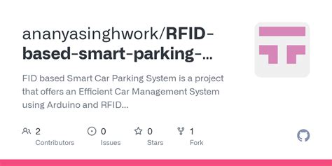GitHub Ananyasinghwork RFID Based Smart Parking System FID Based Smart Car Parking System Is