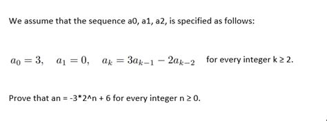 solved we assume that the sequence a0 a1 a2 is specified as