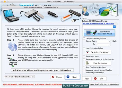 MAC Bulk SMS Software For USB Modems Screenshots Display SMS Sending Procedure