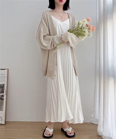 [빅사이즈] 착한가격 플리츠 끈 나시 원피스 5color 에이블리