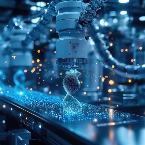 Ai Driven Scientific Research Lab With Futuristic Technology Stock Illustration Illustration