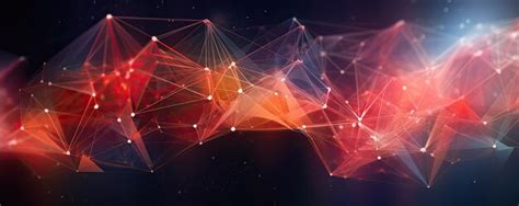 Premium Photo Dynamic Abstract Background With Intersecting Lines And Geometric Shapes Panorama