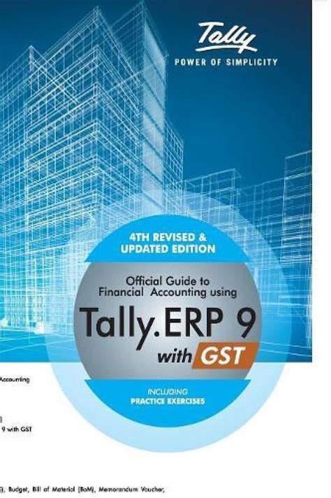 Official Guide To Financial Accounting Using Tally Erp 9 With Gst Tally Education Pvt Ltd NA