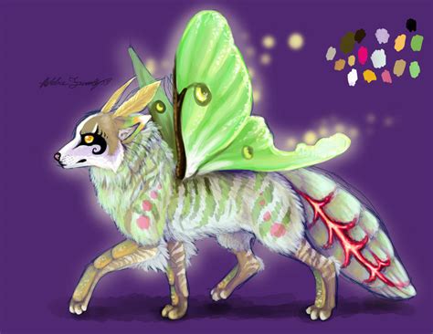 Honey Dew Mellon Luna Moth By Starry Kitsune On Deviantart