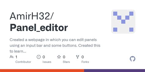 Github Amirh32paneleditor Created A Webpage In Which You Can Edit