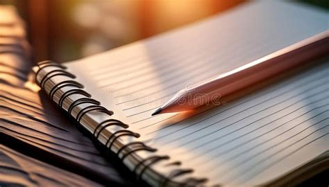 Lined Paper In A Notebook Stock Illustration Illustration Of