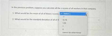 in the previous problem suppose you calculate all